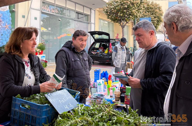 Στη Λαϊκή αγορά του Λουτρακίου ο Νίκος Δήμας (Εικόνες) | Loutraki 365