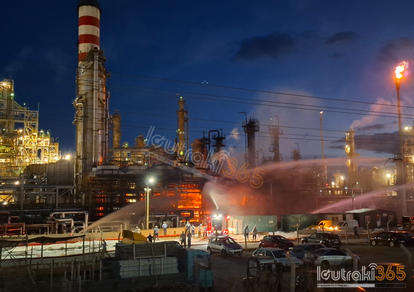 Ώρα 21:14 - Πως έχει αυτή την ώρα η κατάσταση με τη φωτιά στη Motor Oil ...